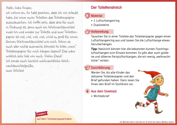 Ein Wichtel zieht in die Kita ein: Streiche und Ideen für die Wichteltür in der Advents- und ...