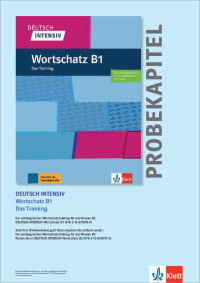Deutsch intensiv Wortschatz B1: Buch mit Quizlet und Wortlisten | Klett International