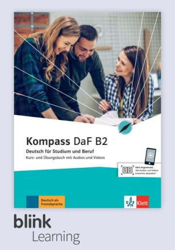Kompass DaF B2 - Digital Edition BlinkLearning: Course and workbook with audios and videos and ...