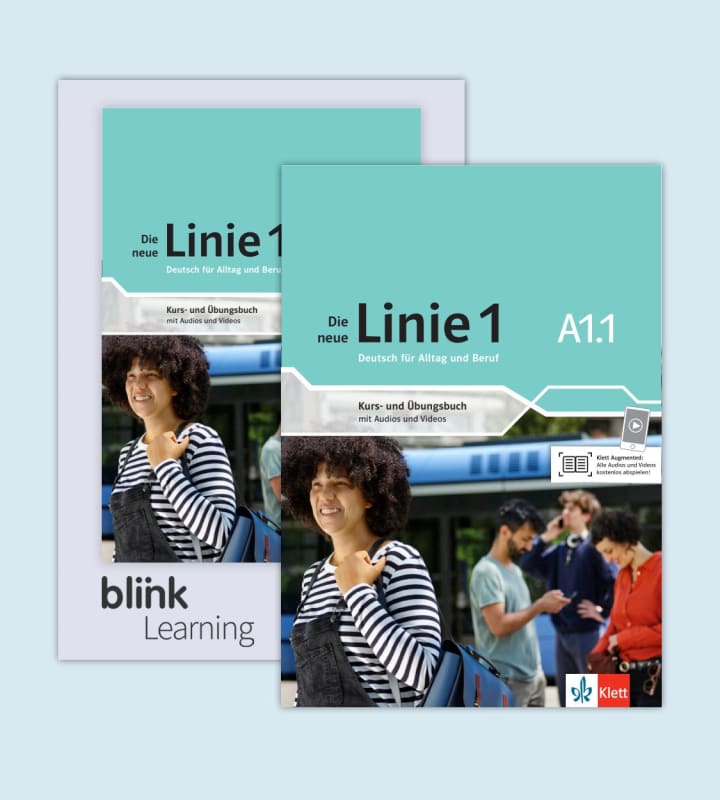 Die neue Linie 1 A1.1 - Media Bundle BlinkLearning: Kurs- und Übungsbuch mit Audios und Videos ...