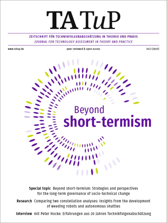 Beyond short-termism - TATuP 02 - 2025 | oekom verlag