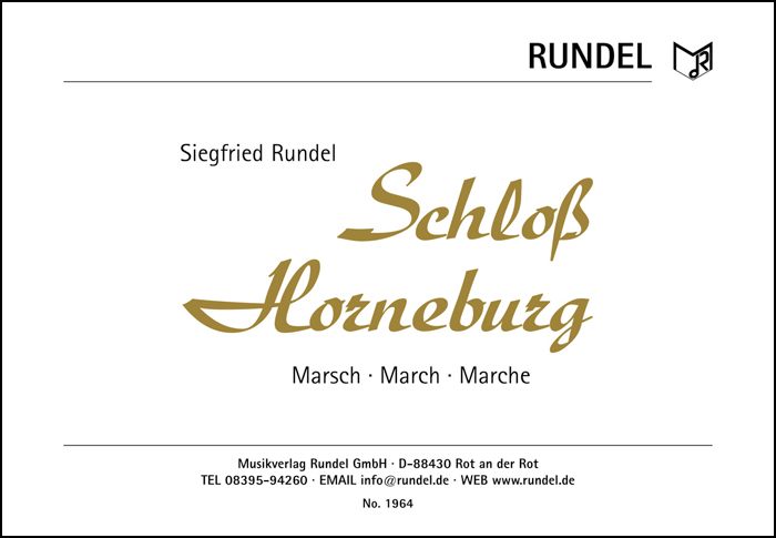 Schloß Horneburg | Siegfried Rundel | Noten | MVSR1964