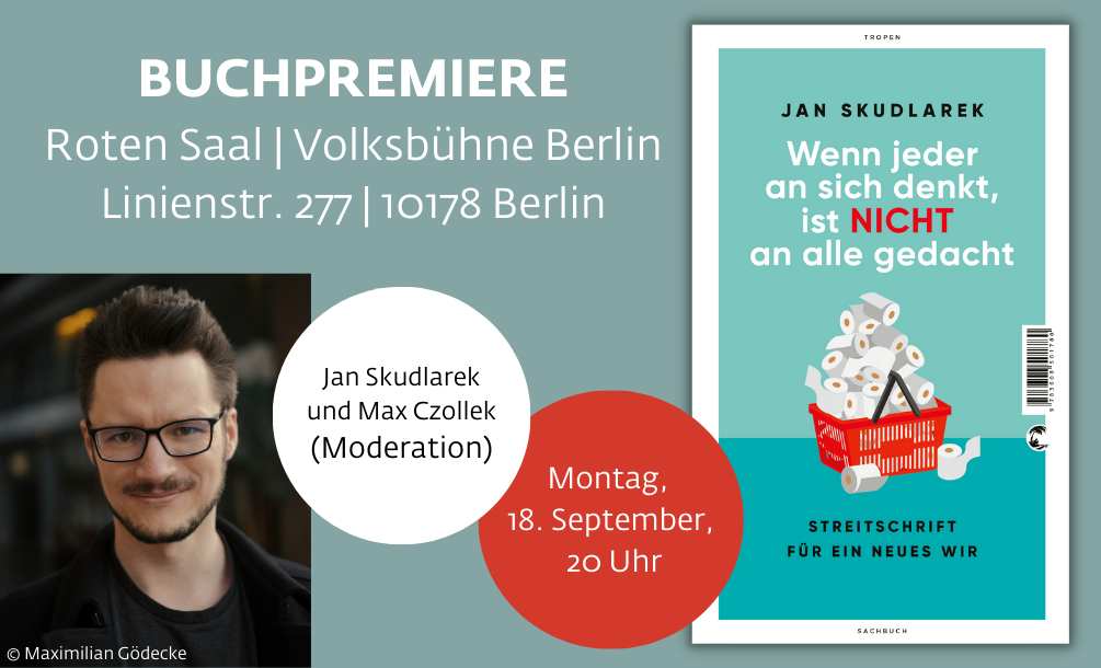 Buchpremiere von »Wenn jeder an sich denkt, ist nicht an alle gedacht ...