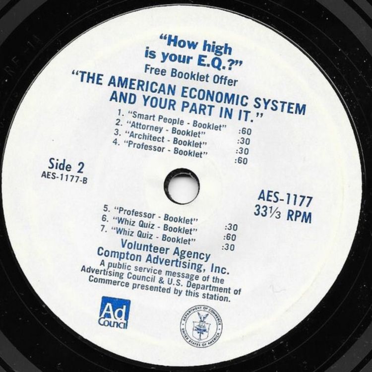 From the Archives 71: Ad Council, How High is your E.Q.? (1977) - Ipse ...