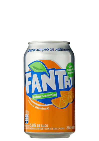 Refrigerante Fanta Laranja Zero Lata 350ml - Pirâmides Distribuidora de Águas Minerais e Bebidas ...