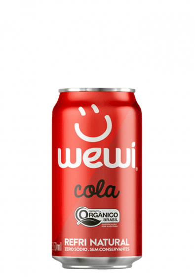 Refrigerante Cola Orgânico Wewi Lata 350ml - Pirâmides Distribuidora de ...