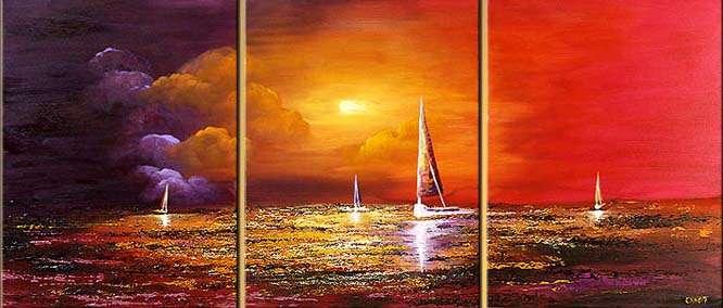 3 dalių paveikslas Audros Debesys | pirkpaveiksla.lt