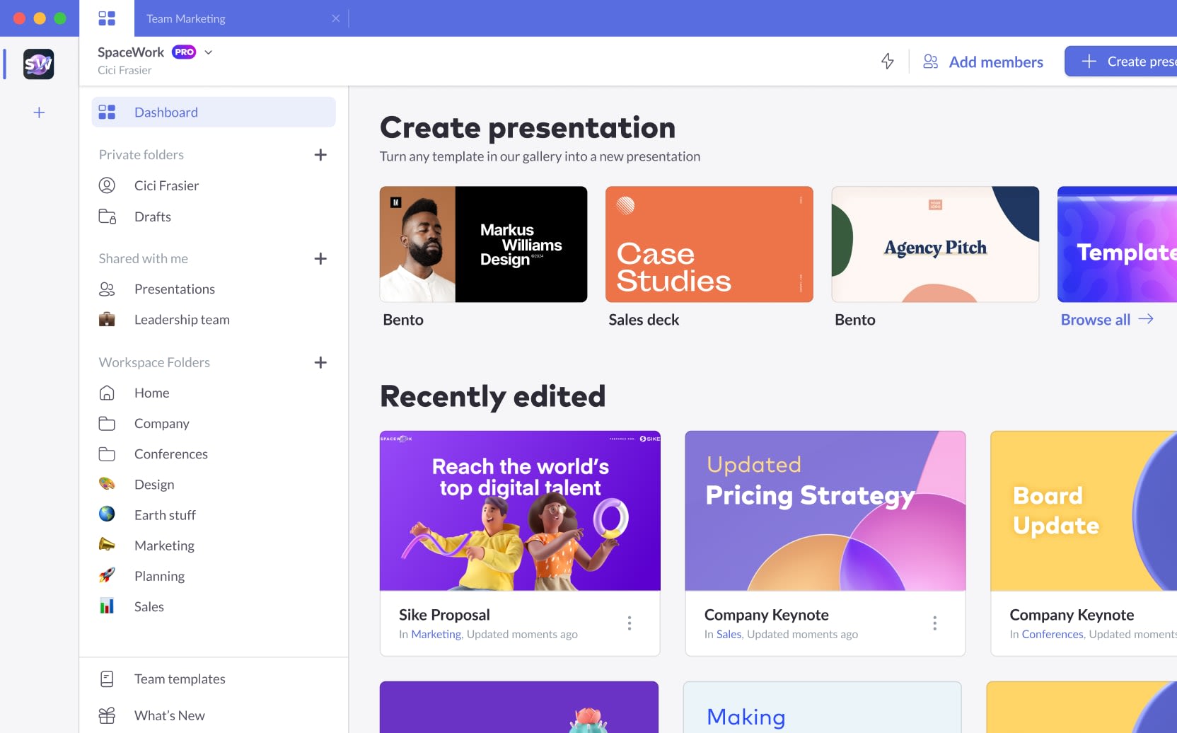 Win more work with beautiful sales decks | Pitch
