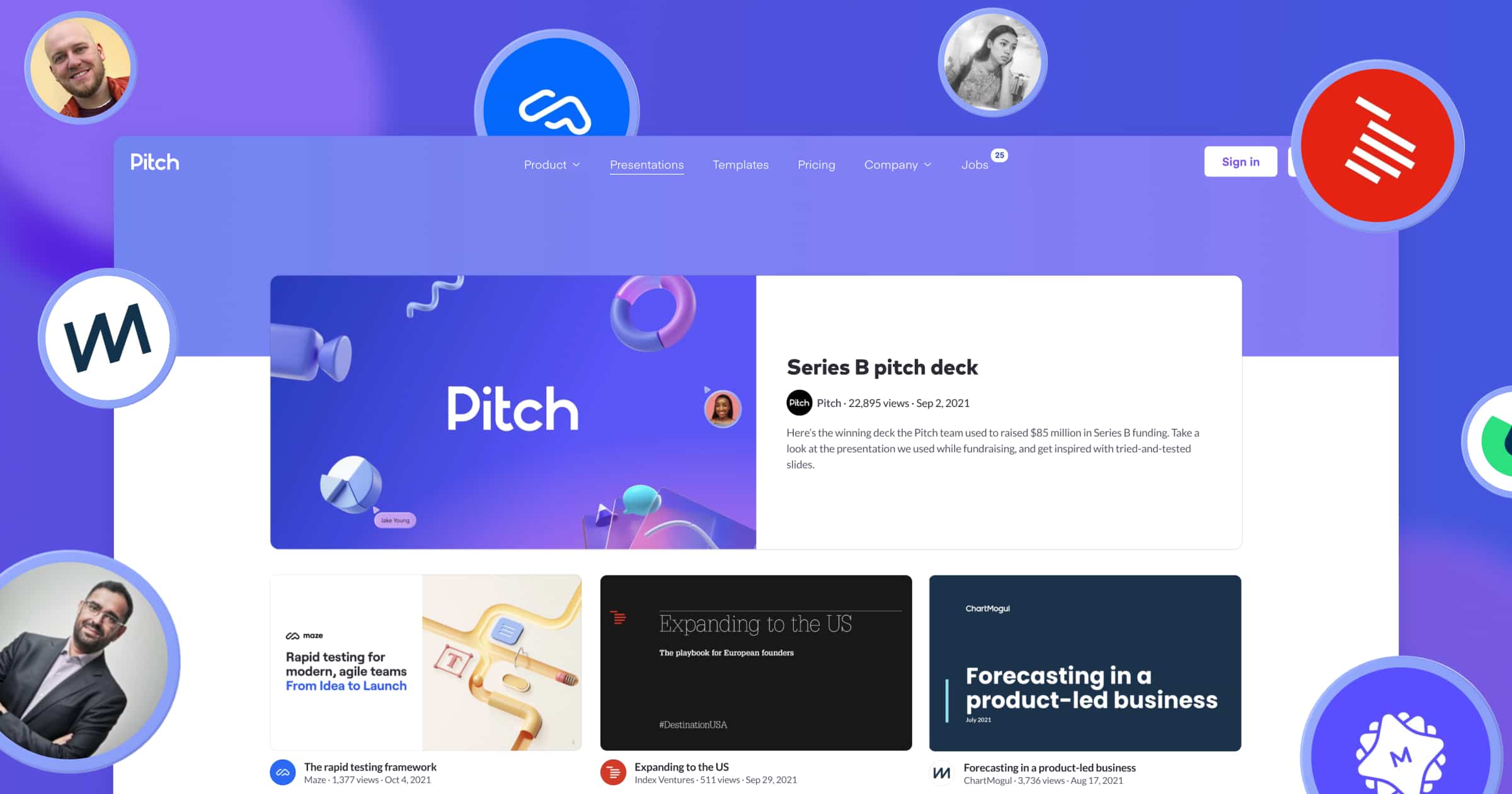 Introducing the Pitch presentation gallery | Pitch