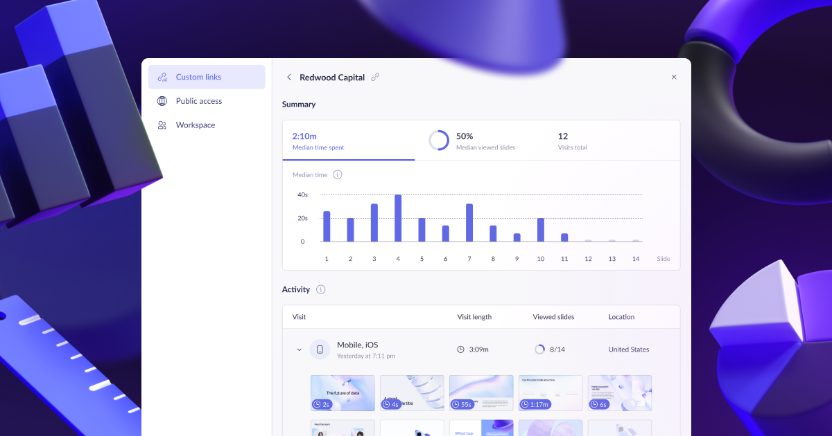Engagement analytics: Turn data into winning presentations | Pitch