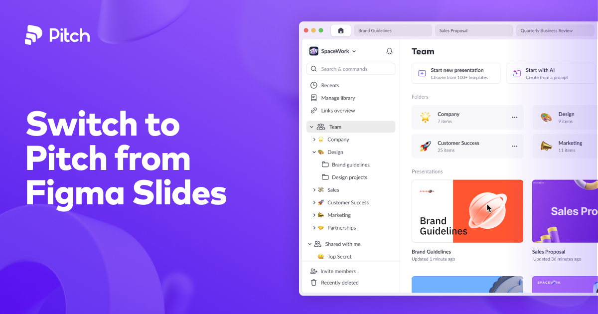 Pitch vs Figma Slides | Why make the switch to Pitch | Pitch