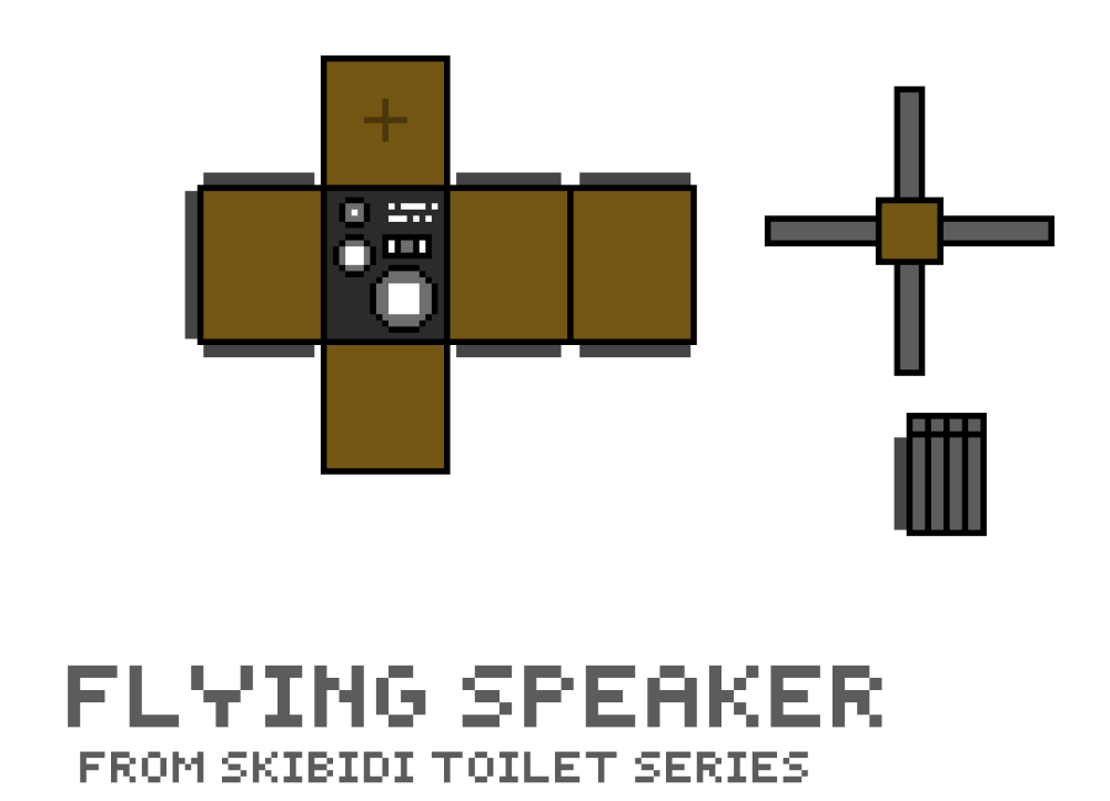 Pixel Papercraft Large Speaker Man Woofer Man Skibidi Toilet Hot Sex