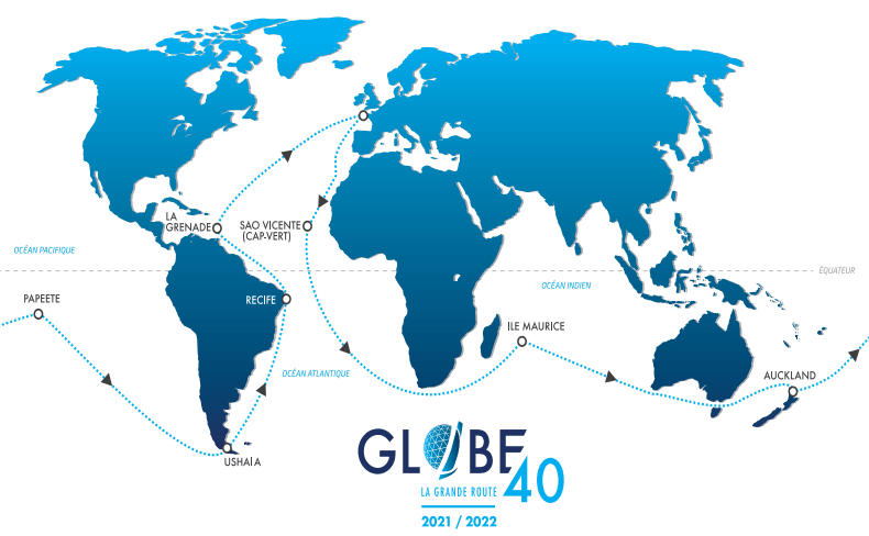 Globe 40 - La Grande Route - An attempt at circumnavigating Earth on a ...