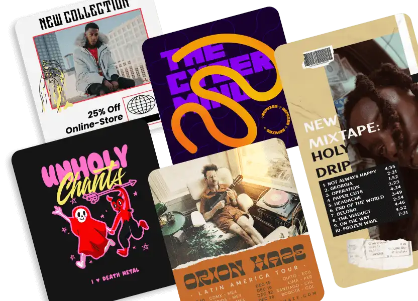 Amazing Music Design Templates for your Band - Placeit