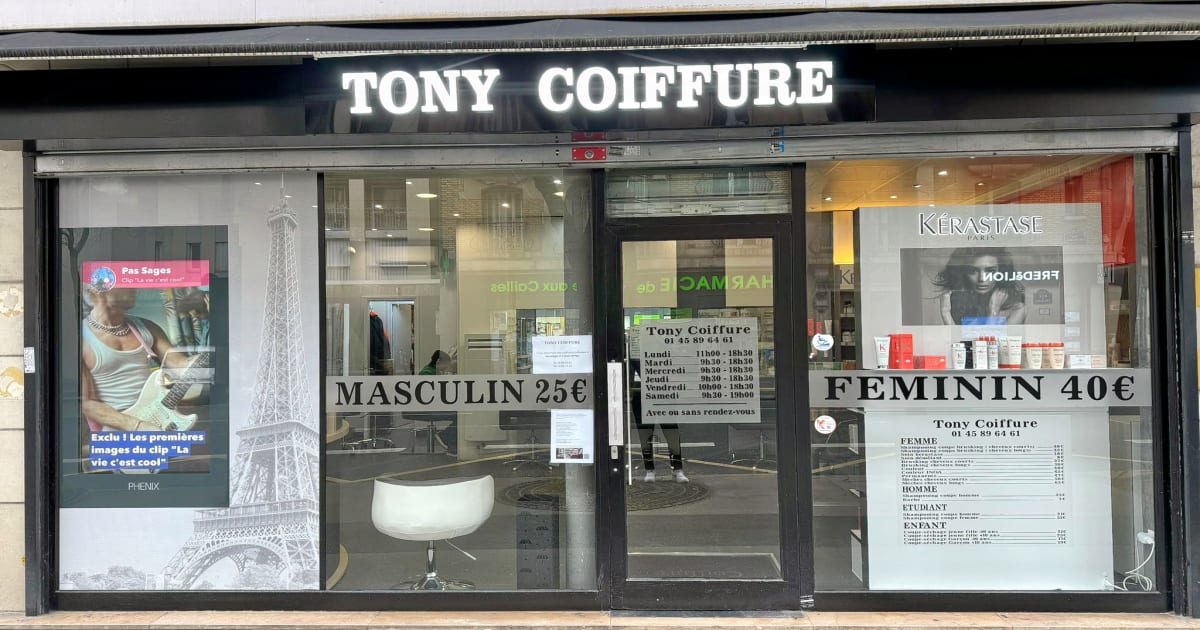 Tony Coiffure : coiffeur à Paris 13ème