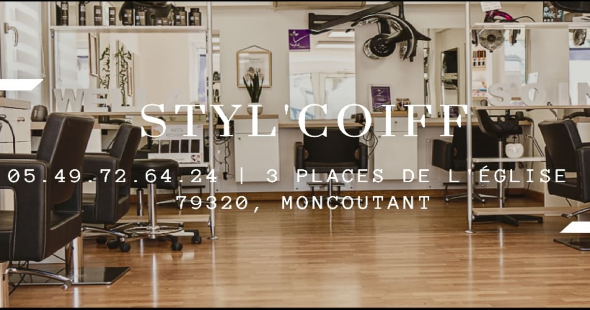 Styl'Coiff : coiffeur à Moncoutant - Planity - RDV en ligne