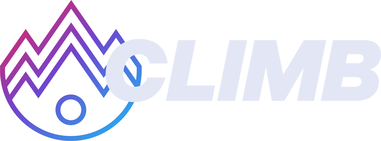 stylied logo for 'Climb'