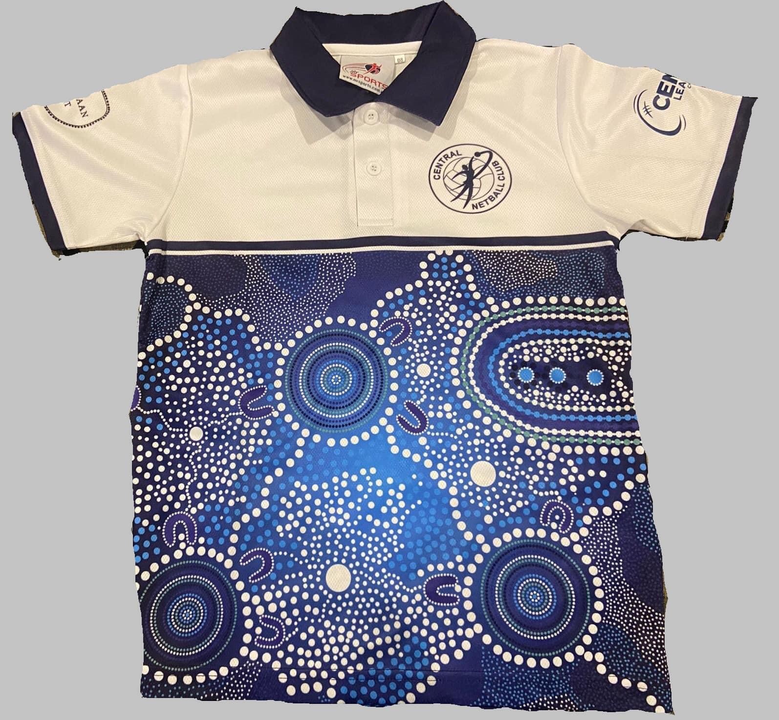 Buy CNC Merchandise - Indigenous Design Shirt - Central Netball Club ...