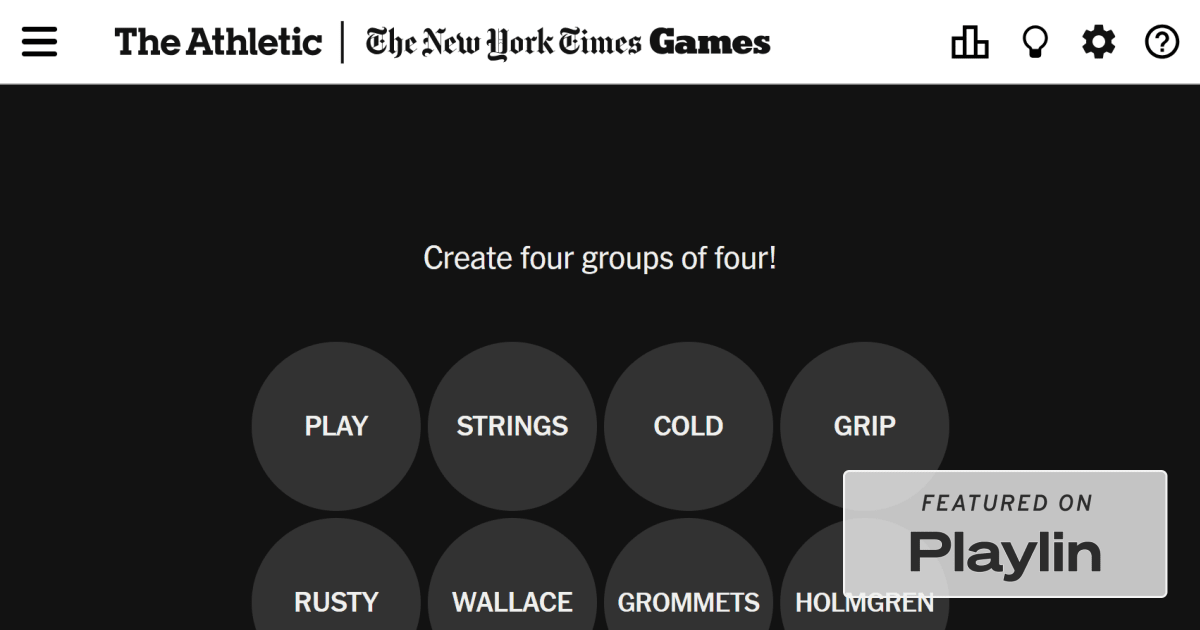 Connections: Sports Edition: Play the Daily Sports Game | Playlin