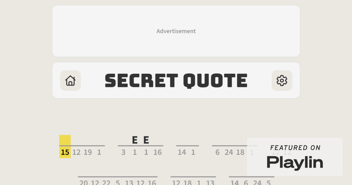 Secret Quote: Play the Daily Word Game | Playlin