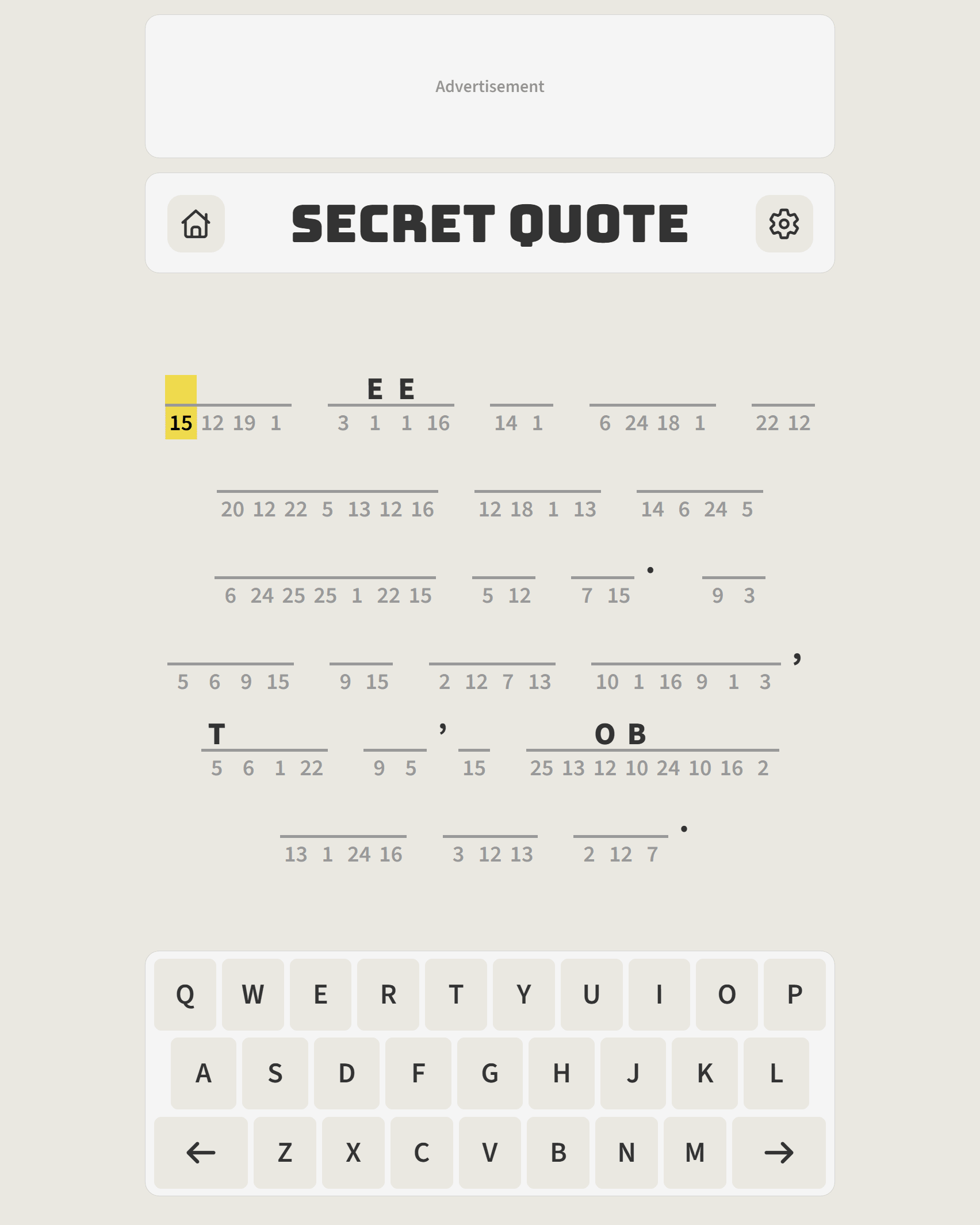 Secret Quote: Play the Daily Word Game | Playlin