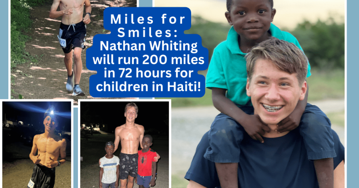 Support Nate Whiting - Miles for Smiles 2024 | PledgeIt for Charities