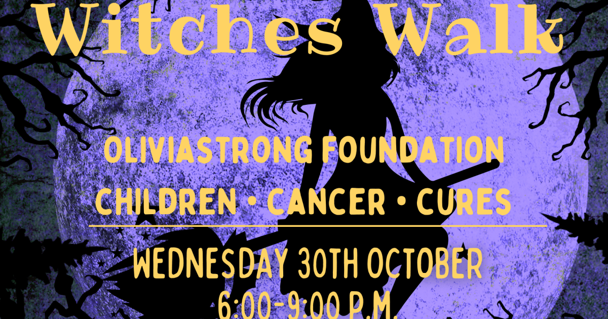 Support OliviaStrong Foundation 3rd Annual Witches Walk | PledgeIt for ...