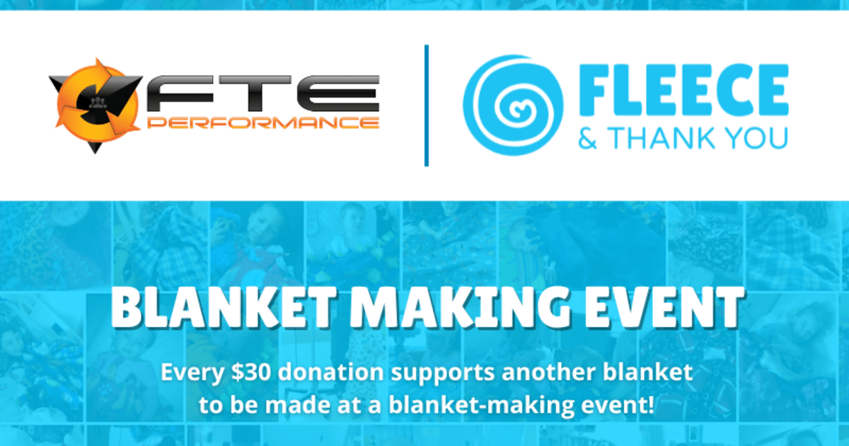 Support FTE Performance Consulting - Fleece & Thank You Blanket Making ...