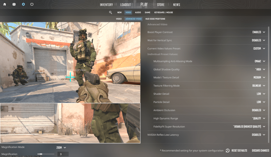 Best ingame setting for CS2 | Pley.gg