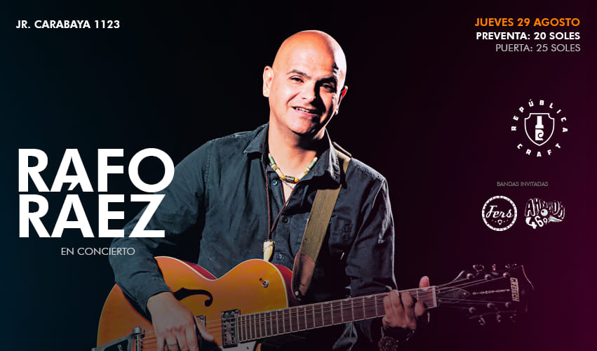 Rafo Ráez En Concierto | Conciertos Perú | Plugmusix