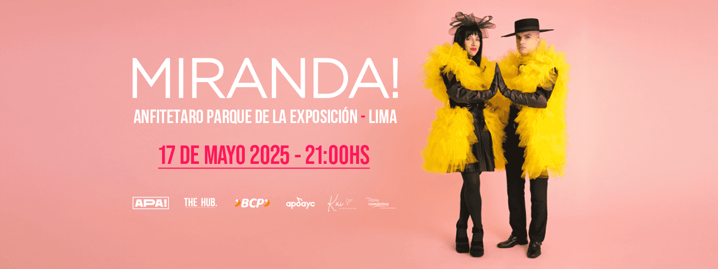 Miranda! en Lima 2025 | Conciertos Perú | Plugmusix