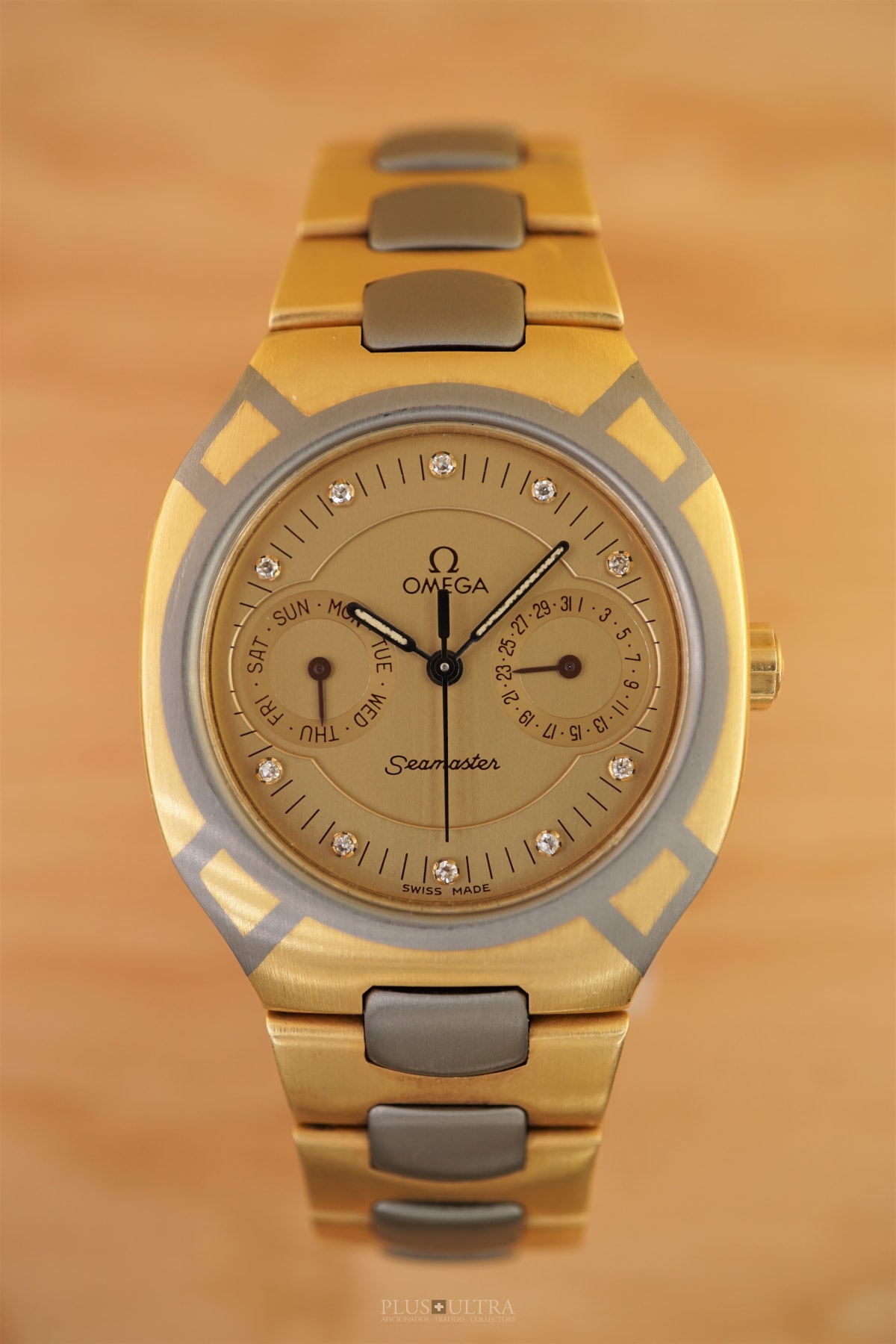Omega Seamaster Polaris, Gold/Titanium, Diamond Indexes, Rare | Plus ...