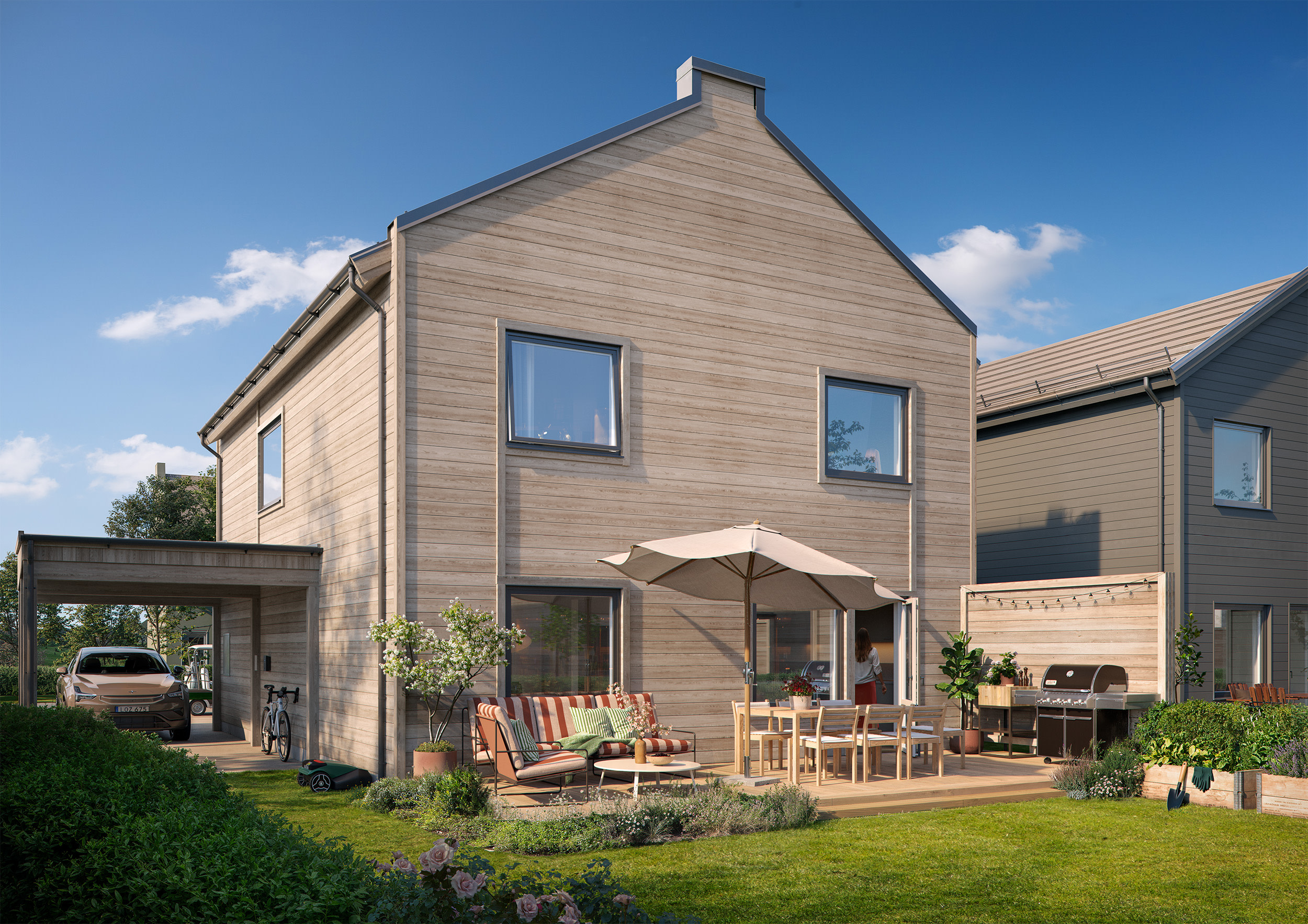 Hagby Gårdskvarter | nyproduktion Österåker | villor, radhus, kedjehus ...