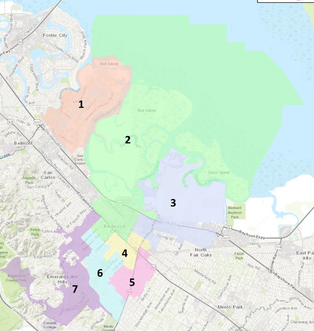 Redwood City Neighborhood Map Red Morton Community Park In California