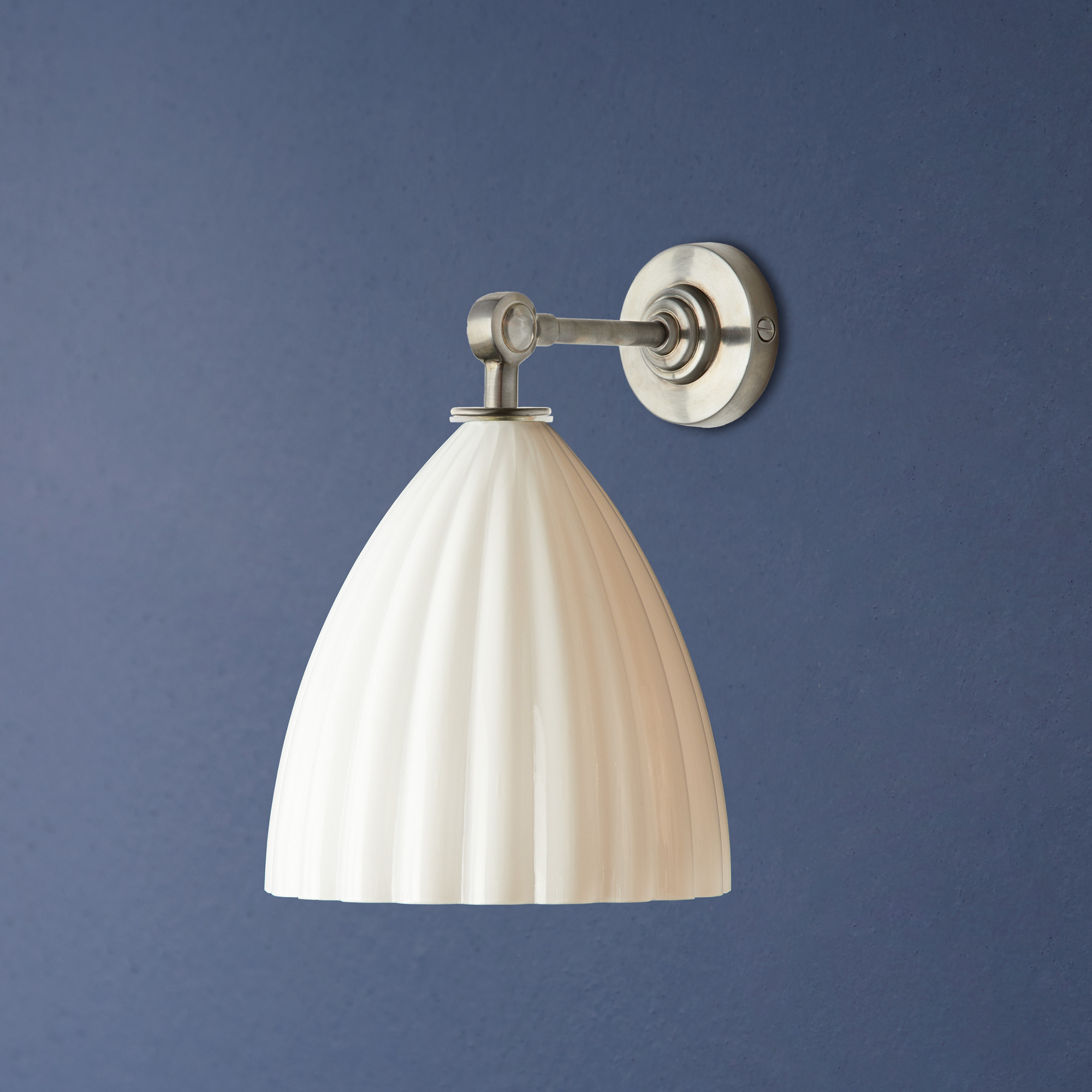 Mini Elbow Wall Fitting IP44 in Antique Silver
