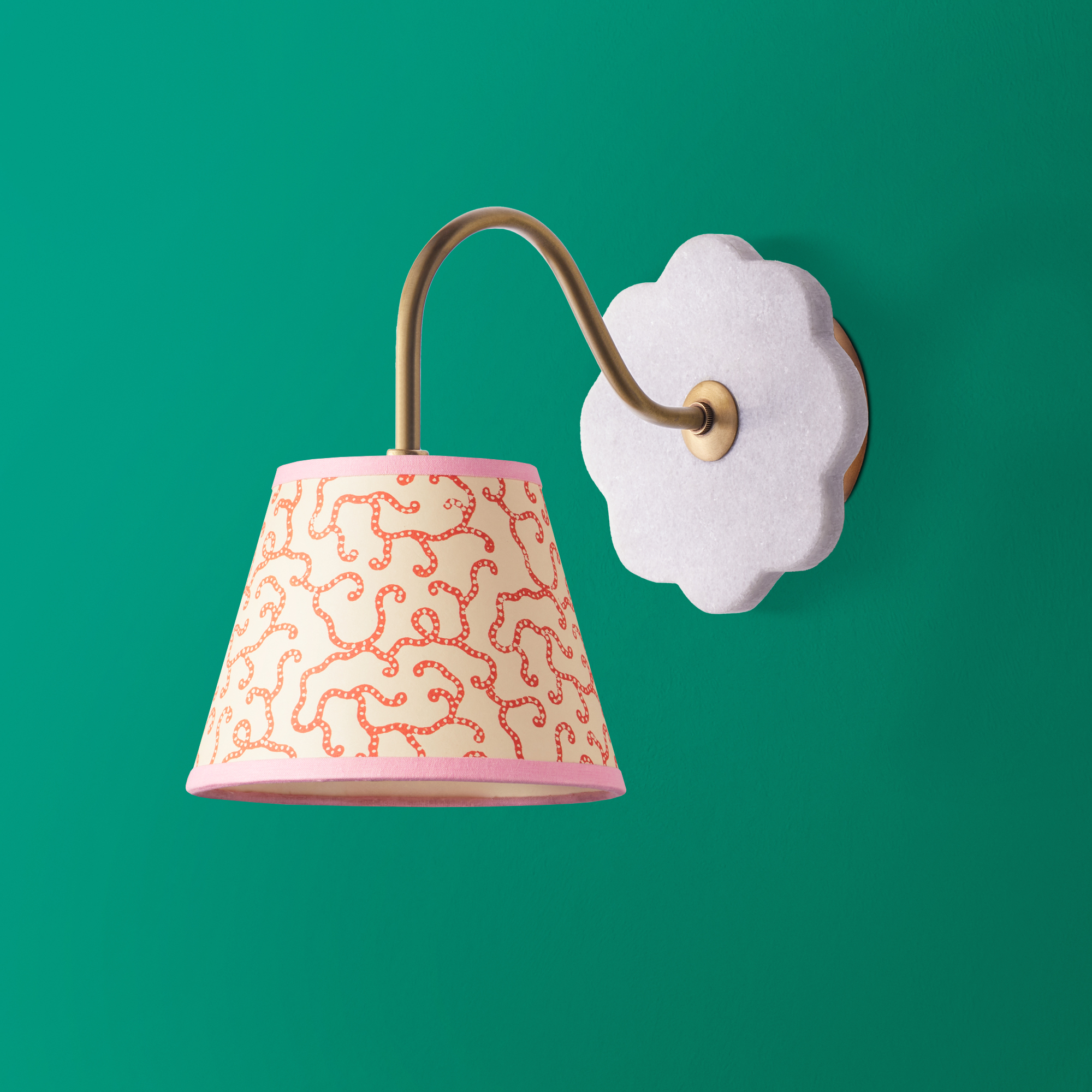 Kamela wall fitting in white