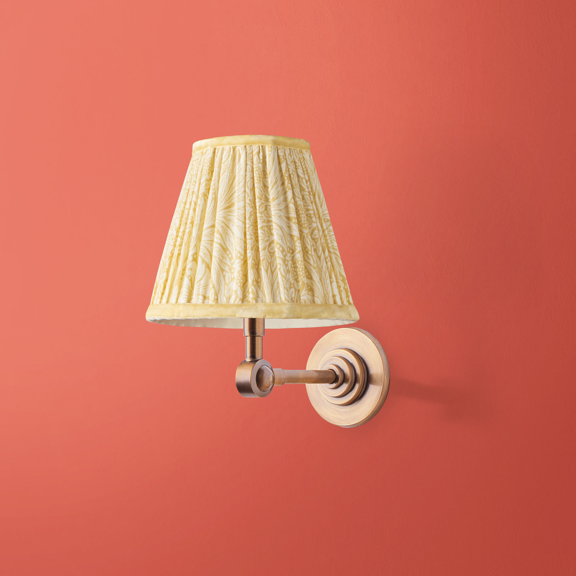 Mini Elbow cordless wall fixture in antique brass