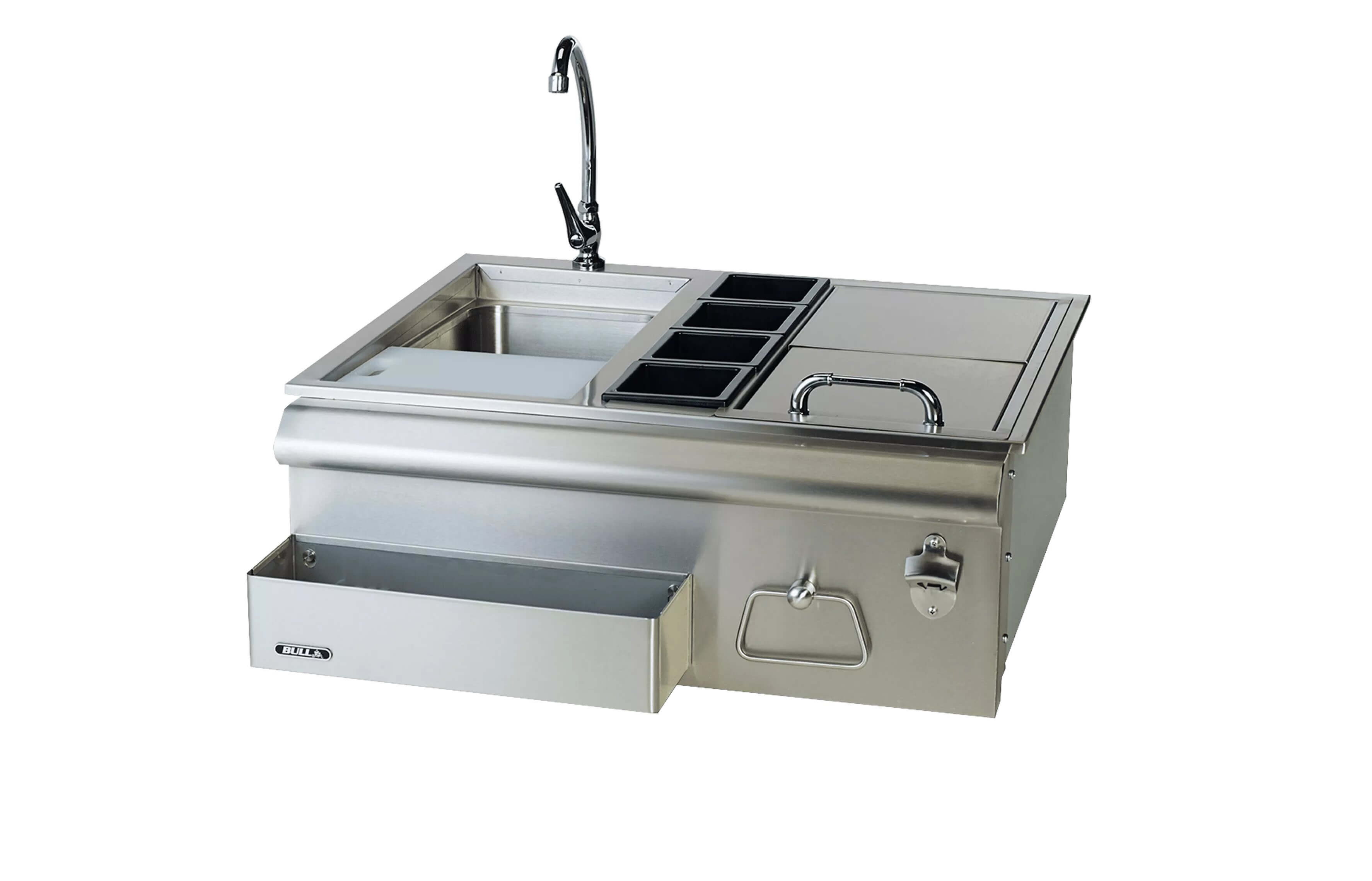 30" Bar Center with Ice Chest and Sink