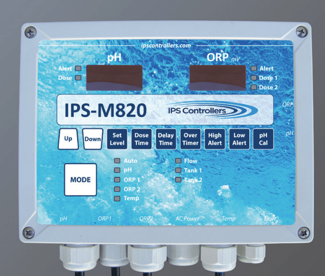 Automated Dual ORP and pH Controller for Muriatic Acid or CO2