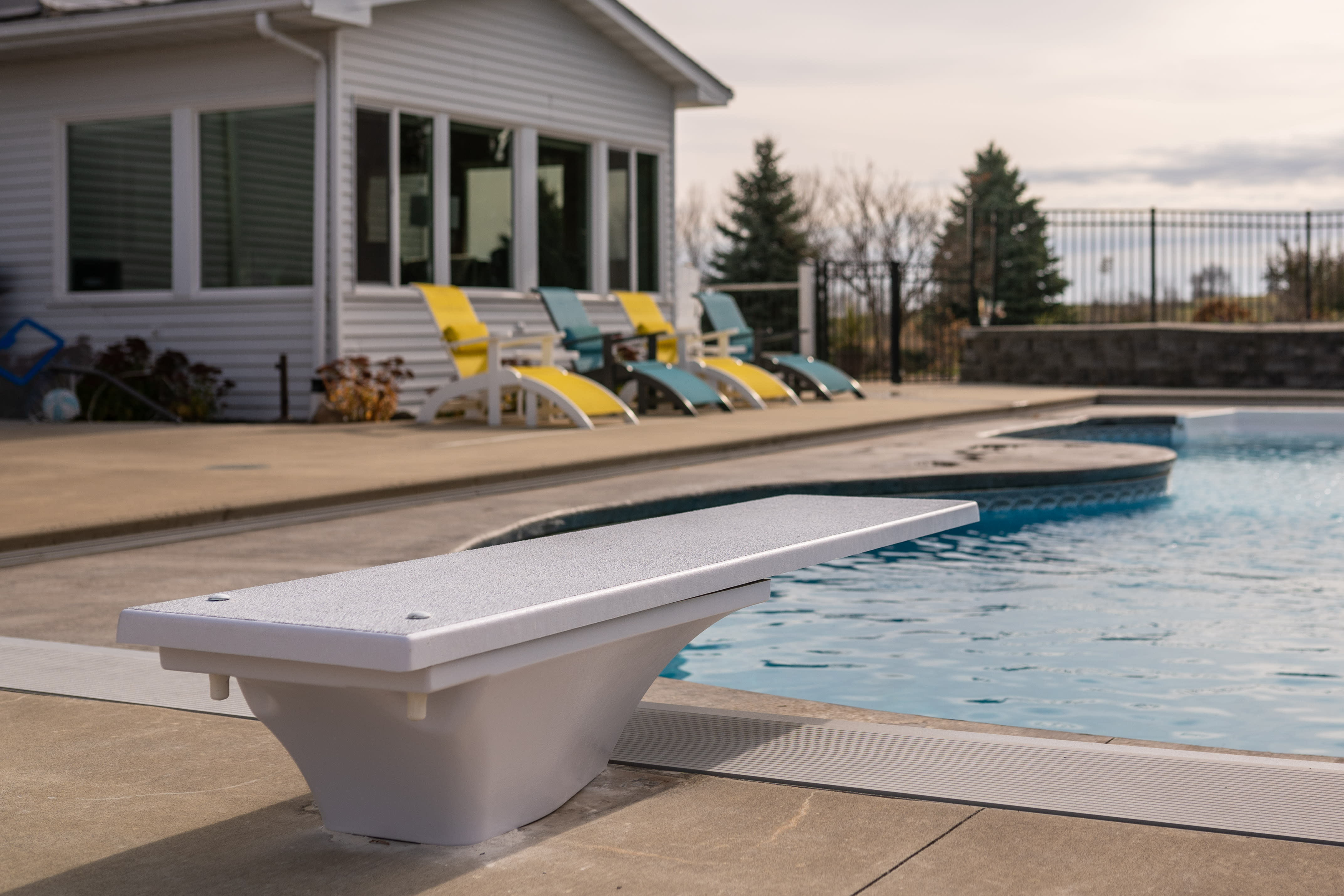 Global Pool Products GX Diving Board with 3 Bolt Salt Friendly Base ...
