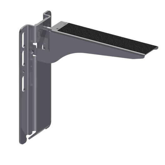 13" Stainless Steel Adjustable Walk-on Lid Bracket with Mounting Base