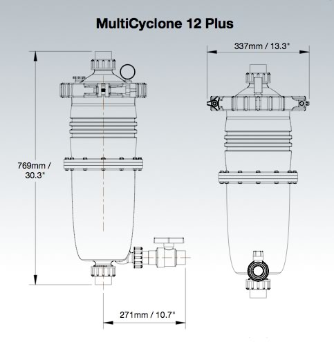 MultiCyclone 12 Centrifugal Pre-Filter