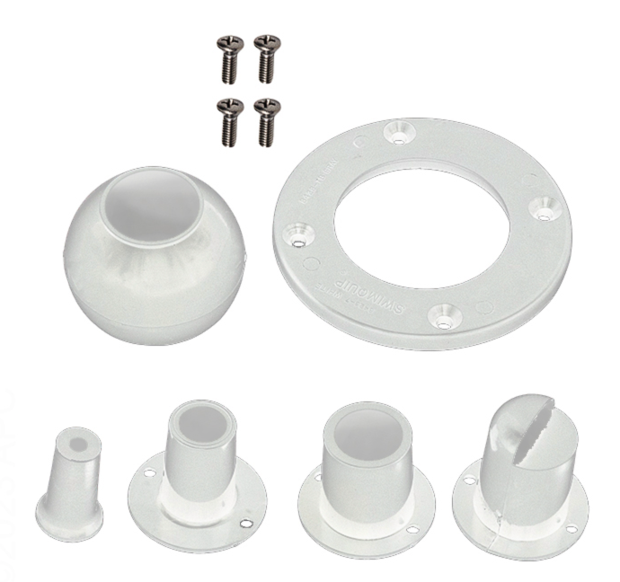 Eyeball Fitting, 1-1/4", Gunite - White 08428-0000