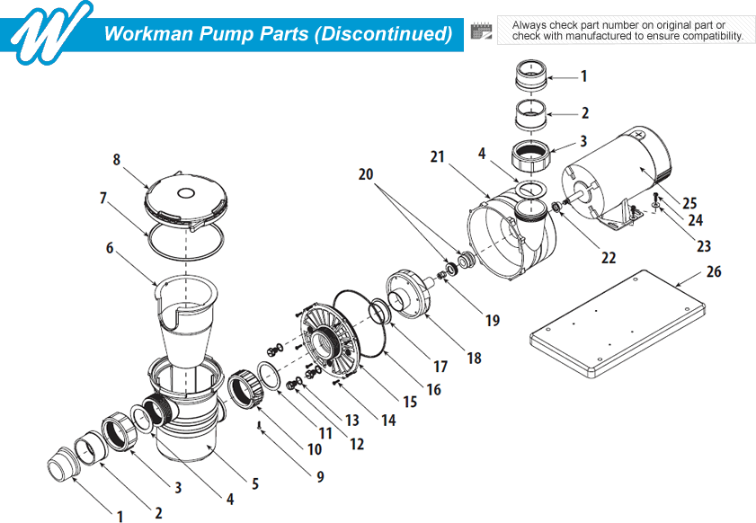 Waterway Workman Pump Parts