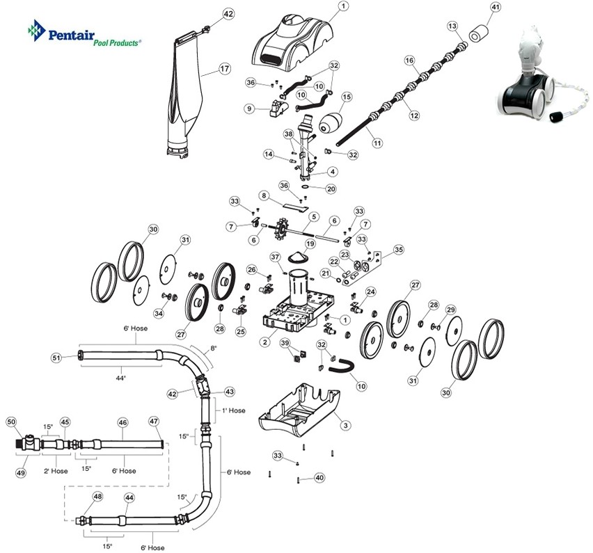 Legend II Model LX5000G Cleaner Diagram