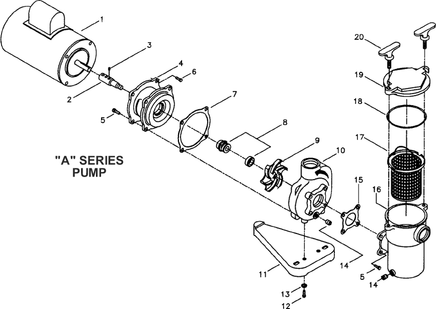 Aqua-flo A Series Pump Parts