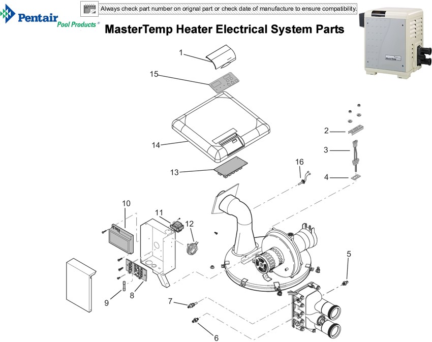 MasterTemp Heater Electrical System Parts
