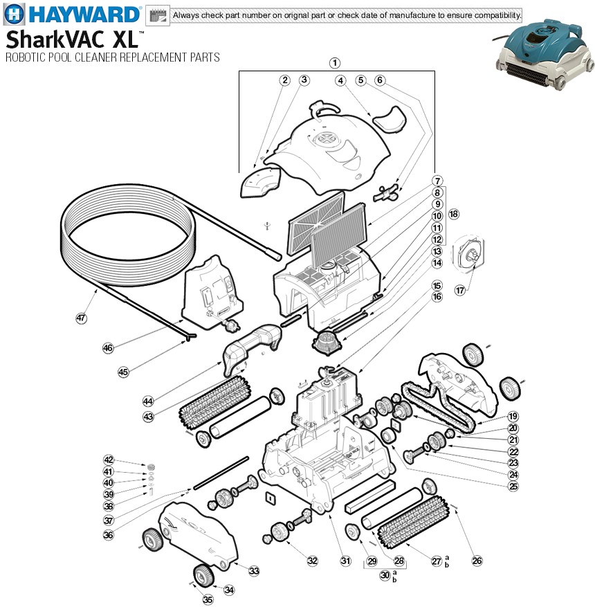 Hayward SharkVAC XL Parts