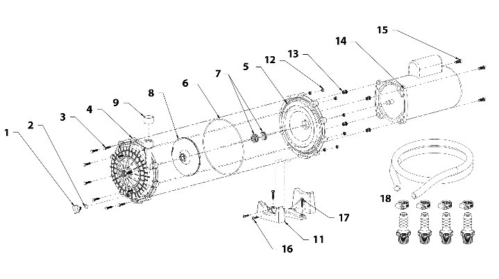 Waterway 3/4 HP Booster Pump Parts