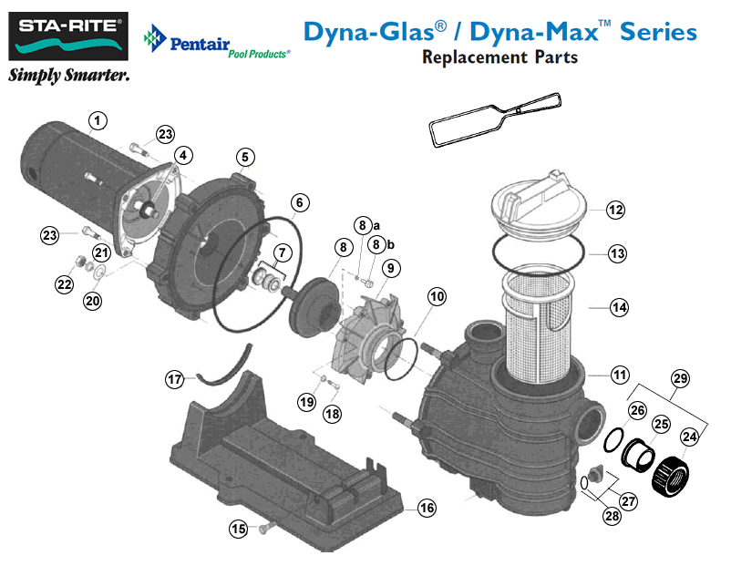 StaRite Dyna-Glas and Dyna-Max Pump Parts